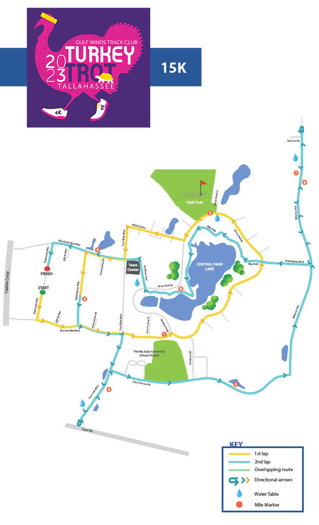 Courses and Maps – 2023 Tallahassee Turkey Trot